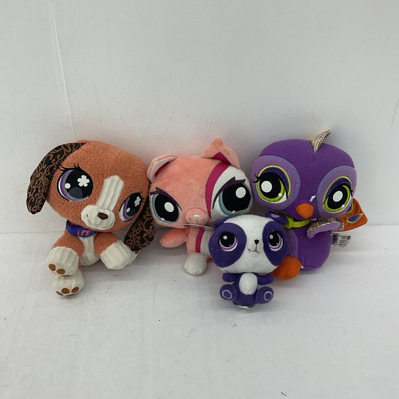 Hasbro | Toys | Hasbro Littlest Pet Shop Lps Stuffed Animal Cat Dog ...